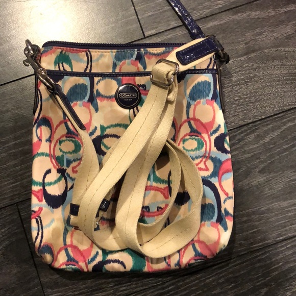 Coach | Bags | Used Coach Crossbody Multi Colored | Poshmark